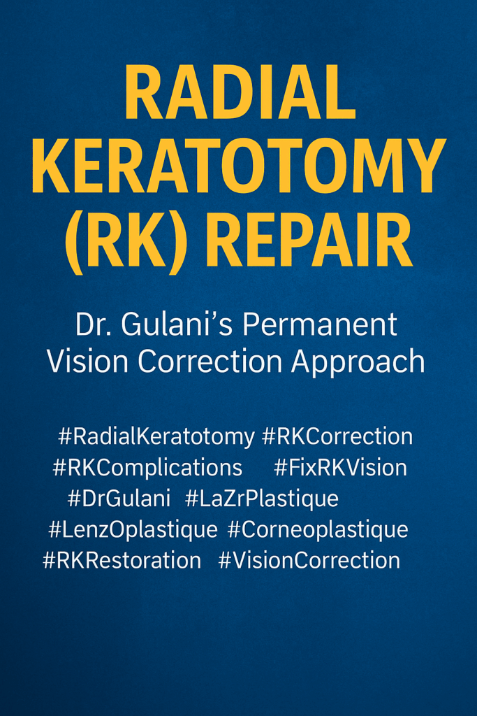 RK cataract surgery - Gulani Vision Institute